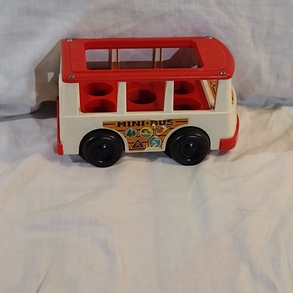 Fisher-Price | Toys | Red And White Mini Bus Toy | Poshmark
